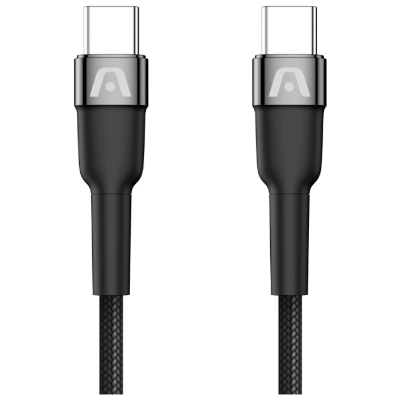 Cable Tipo C a Tipo C 65W Argom Tech 10pies/3Mts Trenzado Negro...